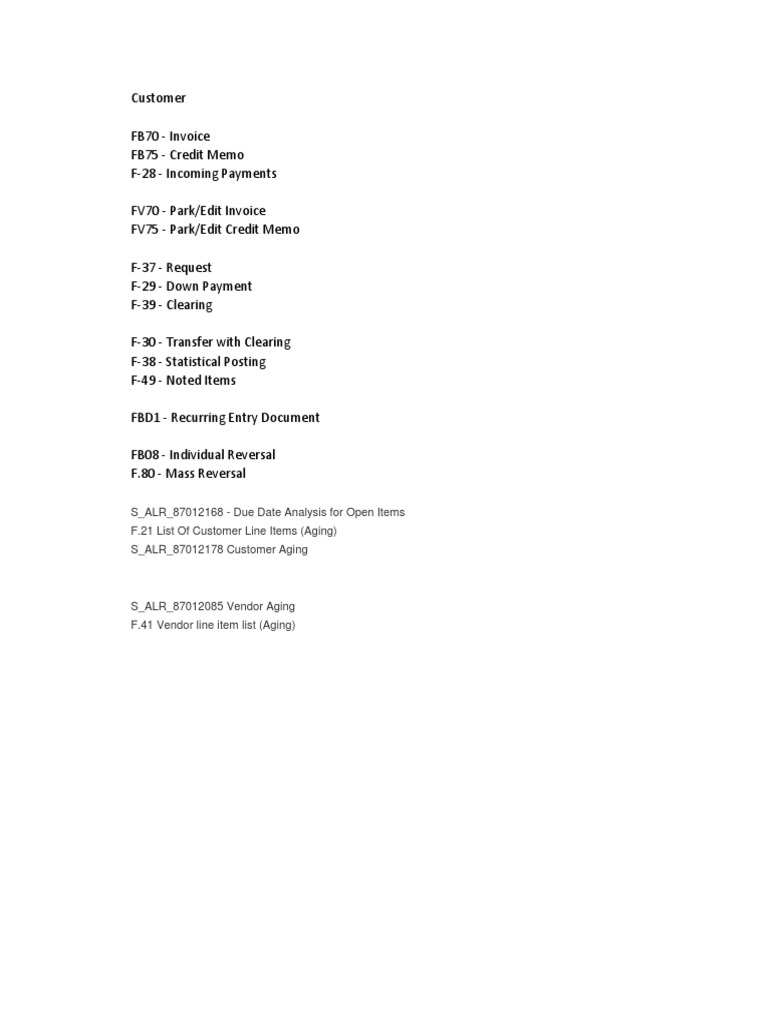 SAP Customer Open Items Overview | PDF
