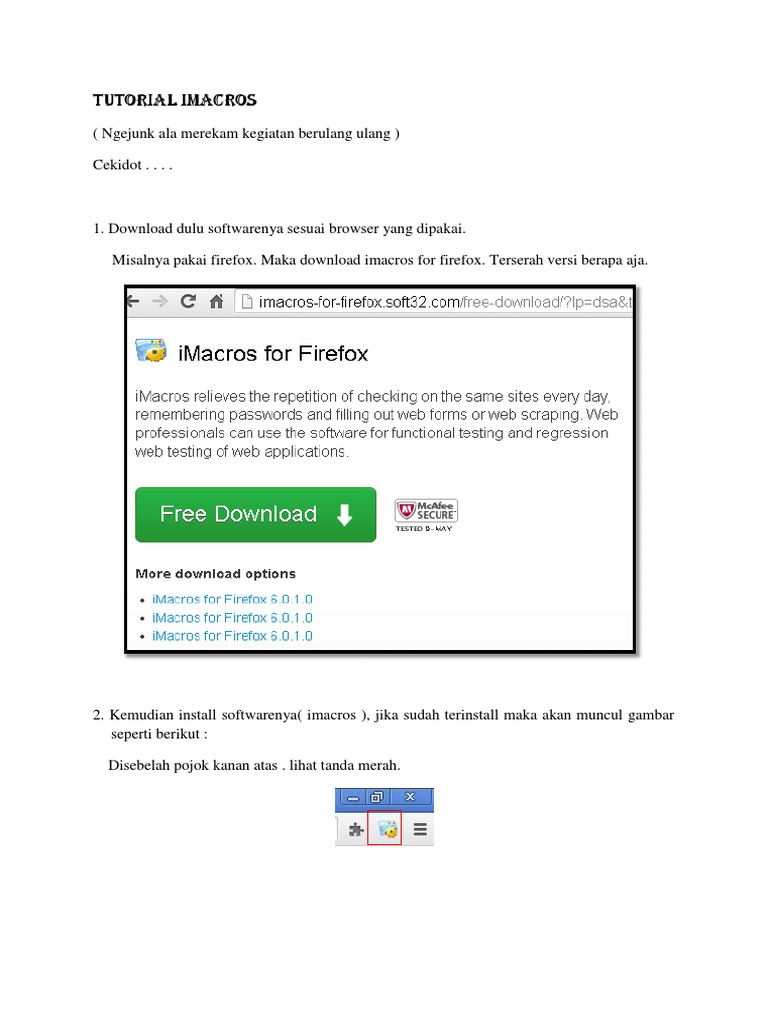 Tutorial Imacros | PDF