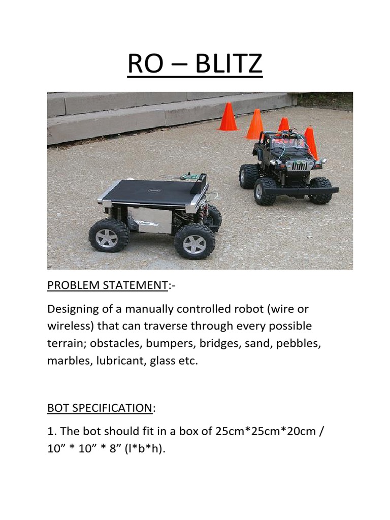 Blitz | PDF | Robot | Robotics