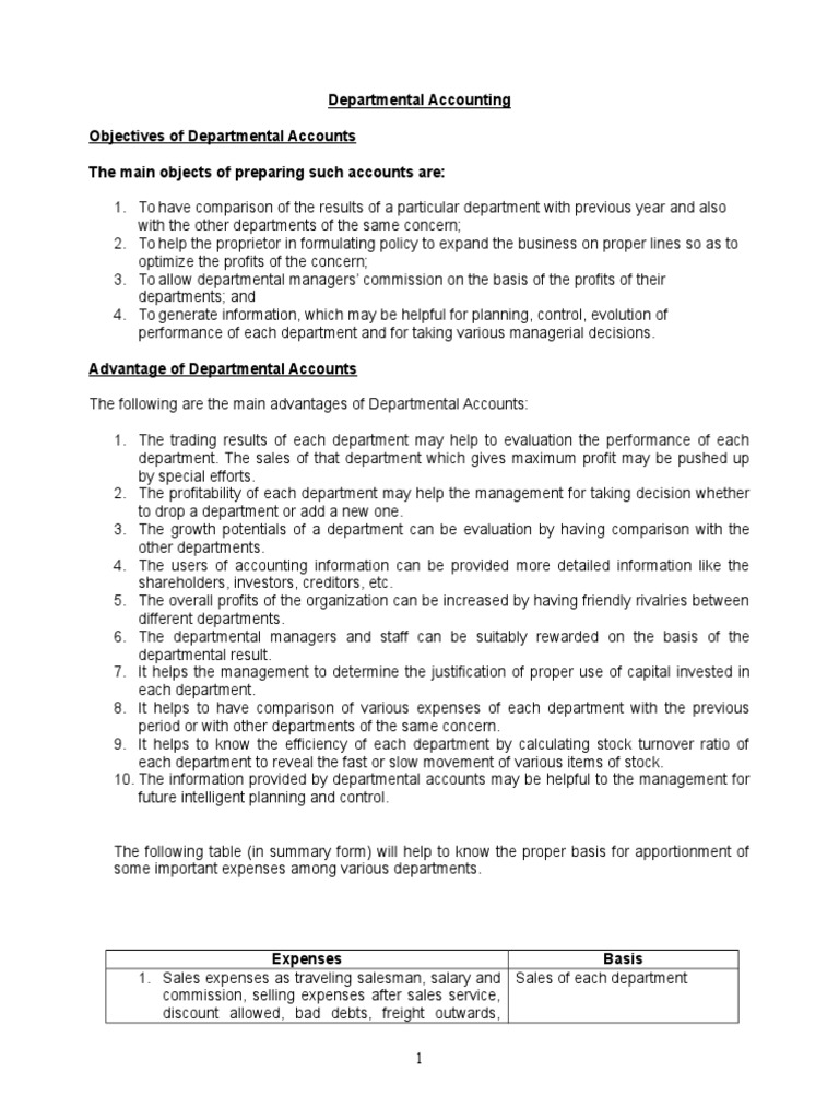 Departmental Account | PDF | Expense | Euro