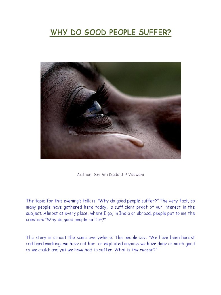 Why Do Good People Suffer | PDF | Karma | Mahabharata