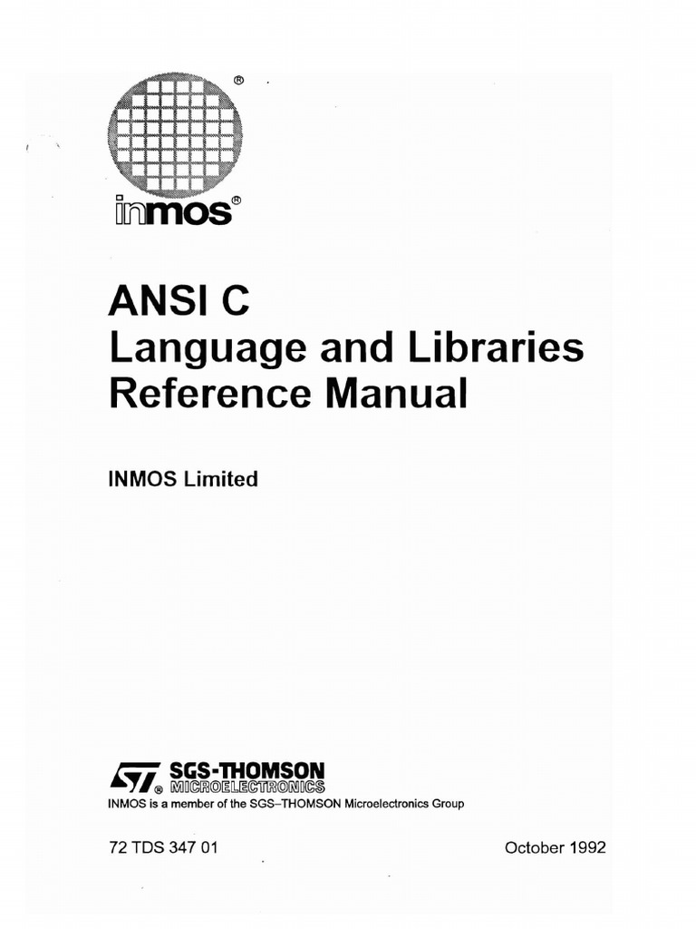 ANSI C Ref Man Ctds3lib | PDF | C (Programming Language) | String ...