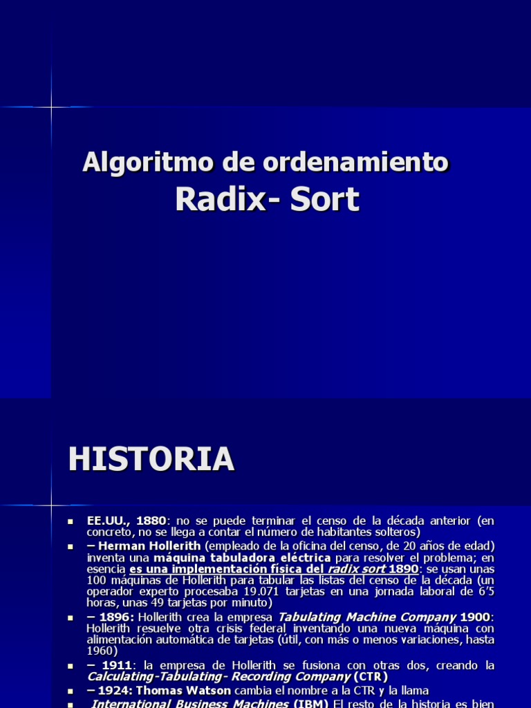 Ordenamiento Radix Sort | PDF | Áreas de informática | Informática