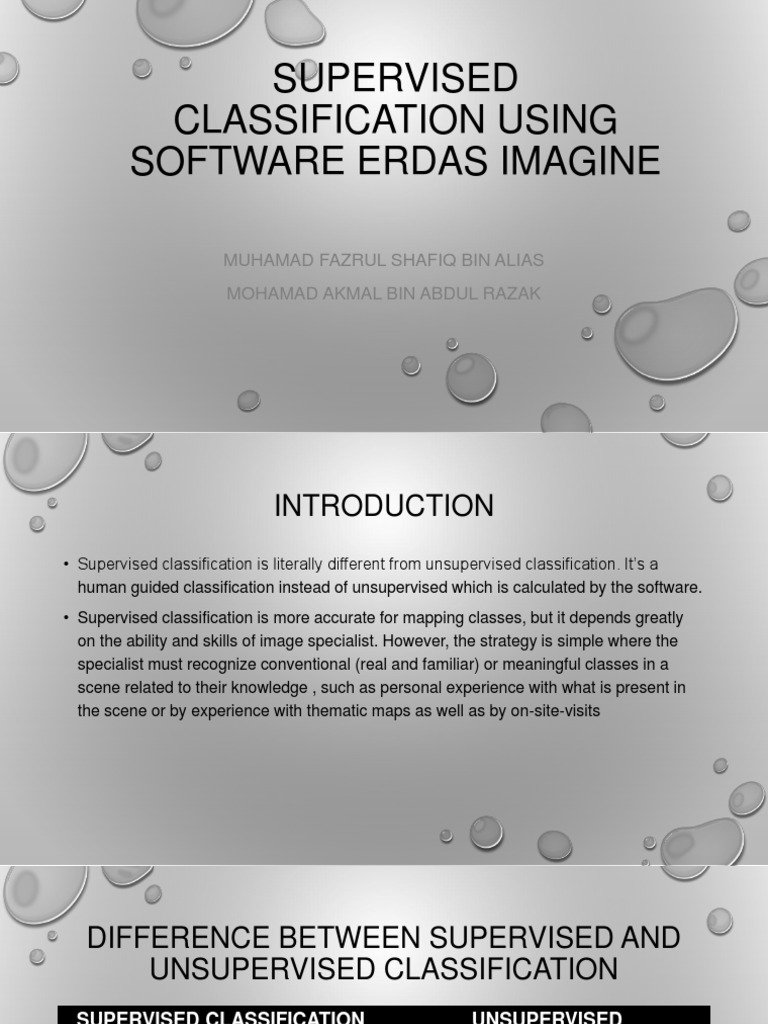 Supervised Classification Using Software Erdas Imagine | PDF | Statistical Classification ...