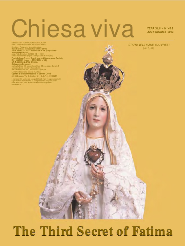 The Third Secret of Fatima | PDF
