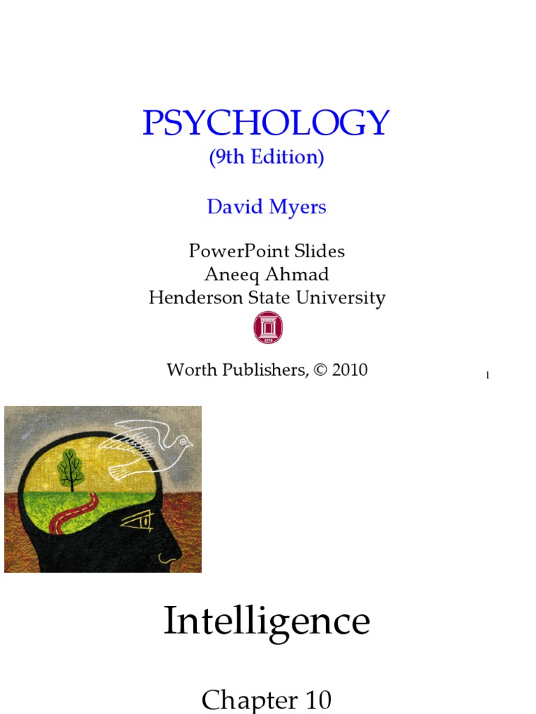 Psy David G Myers - CH 9 Intelligenc | PDF | Intelligence Quotient | Wechsler Adult Intelligence ...