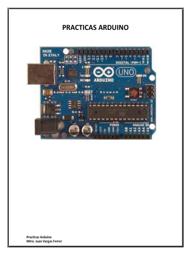PRACTICAS CON ARDUINO.pdf | Arduino | Diodo emisor de luz PRACTICAS CON ARDUINO.pdf | Arduino | Diodo emisor de luz