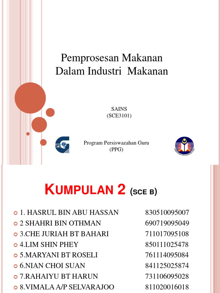 Pemproses Makanan | PDF