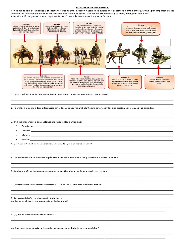 Oficios Coloniales en Chile | PDF