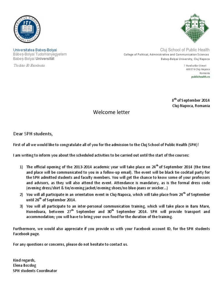 Wellcome Letter | PDF | Academia