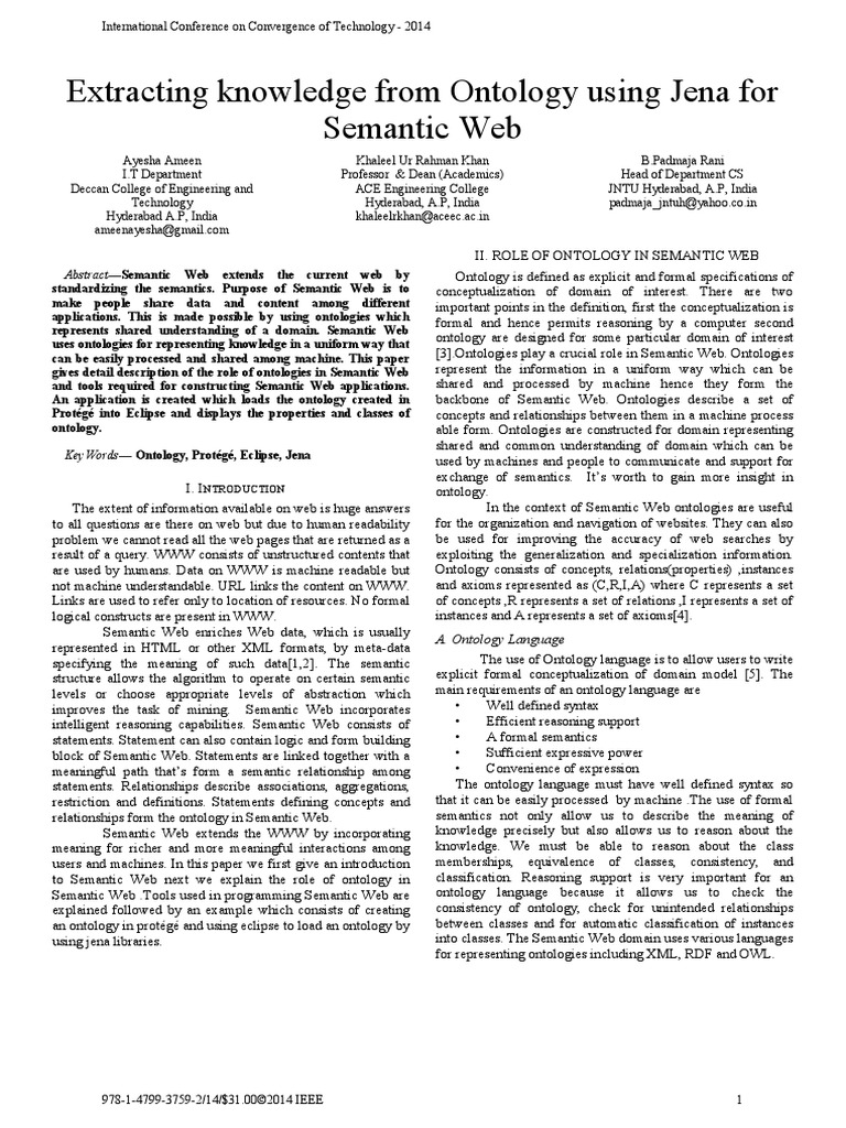 Semantic Web Mining Pdf Resource Description Framework Semantic Web