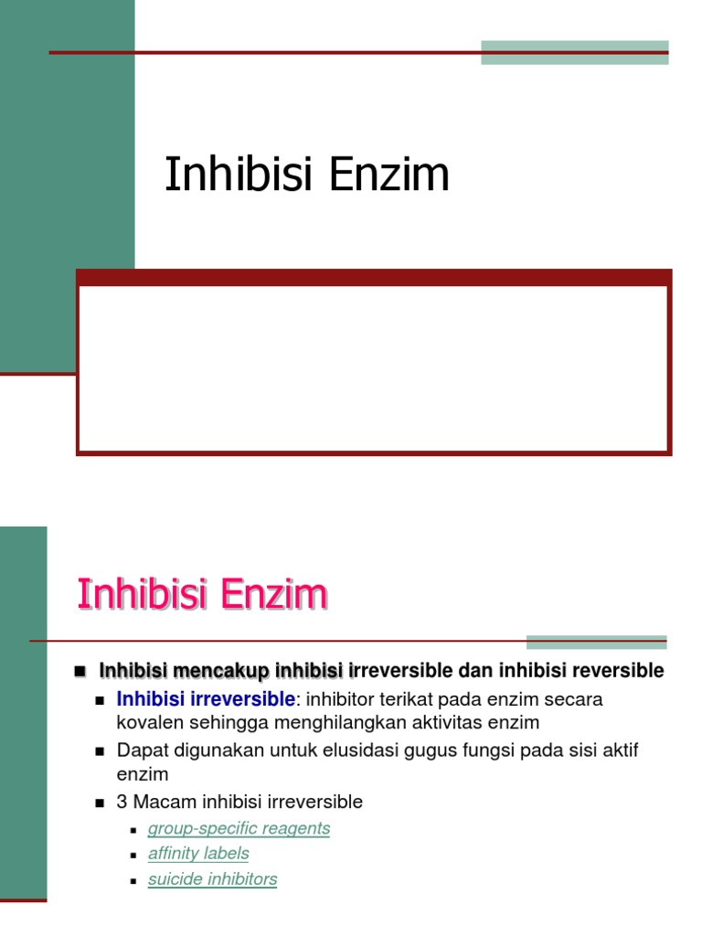 Inhibisi Enzim | PDF