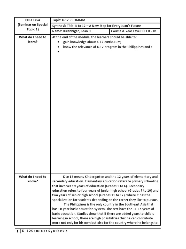 an-analysis-of-the-benefits-of-implementing-the-k-12-educational