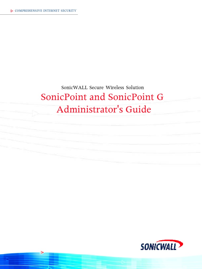 Sonic Point Administrators Guide | PDF | Wireless Lan | Virtual Private ...