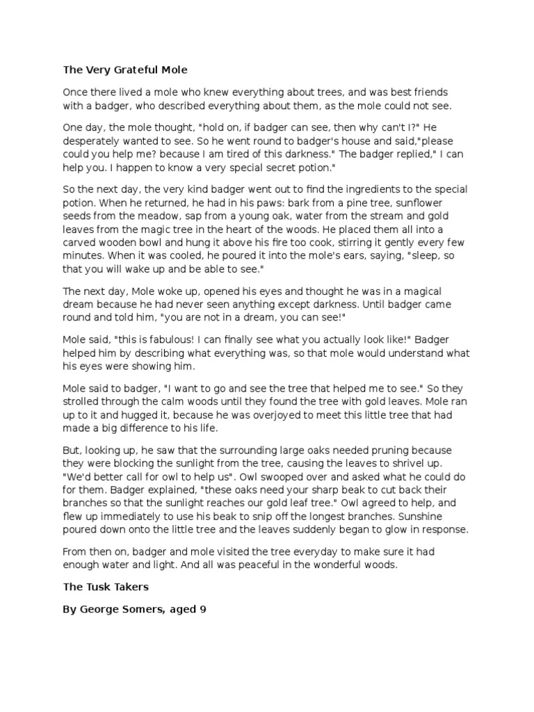 500 Words Stories Texts | Download Free PDF | Nature