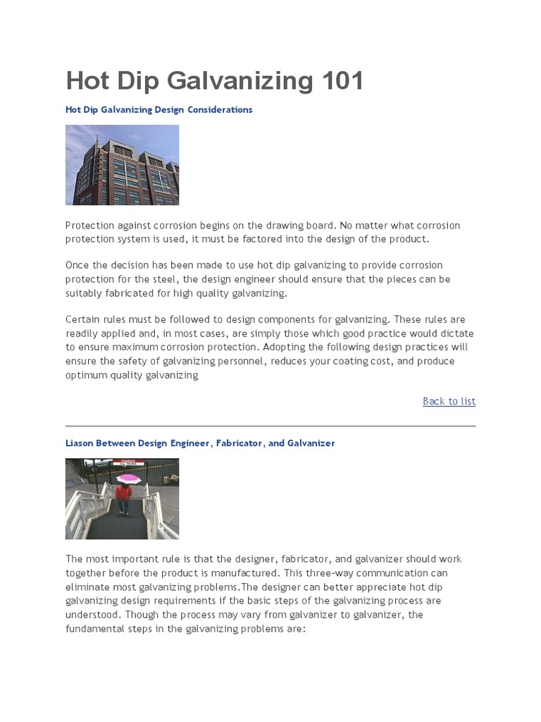 Hot Dip Galvanizing | PDF | Galvanization | Steel