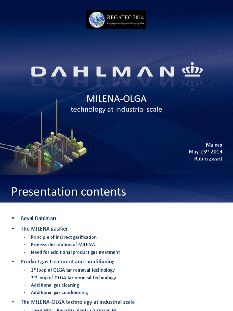 MILENA-OLGA Technology at Industrial Scale | PDF | Gasification ...