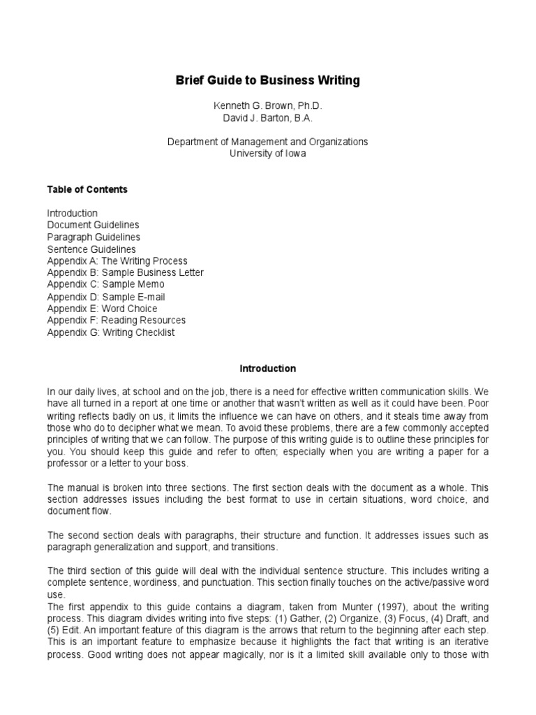 157 Business Writing Basics | PDF | Memorandum | Paragraph