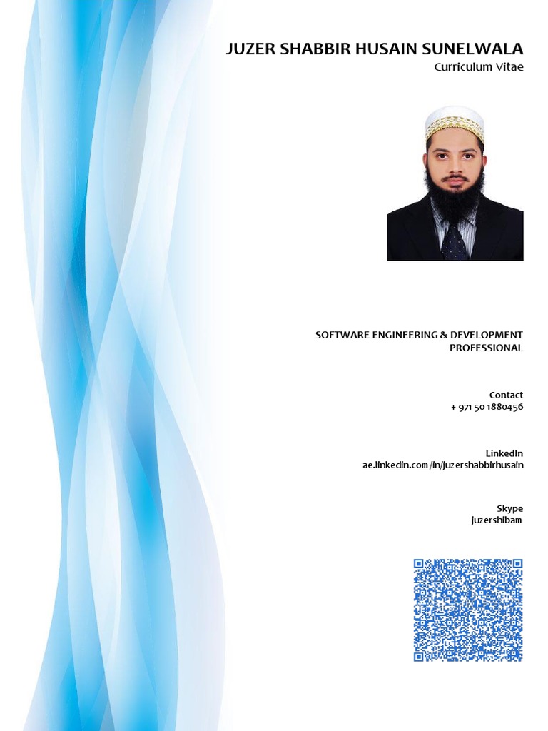 Juzer Shabbir Husain Sunelwala CV | PDF | Mobile App | Application Software