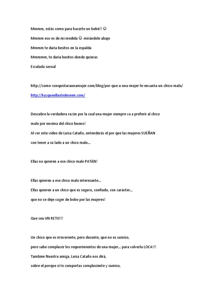 1 Importante No Ser Sumiso, Ser Un Desafío, Chico Malo | PDF | Mujer