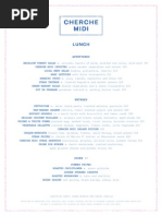 La Mercerie Full Menus | PDF | Foods | Beverages