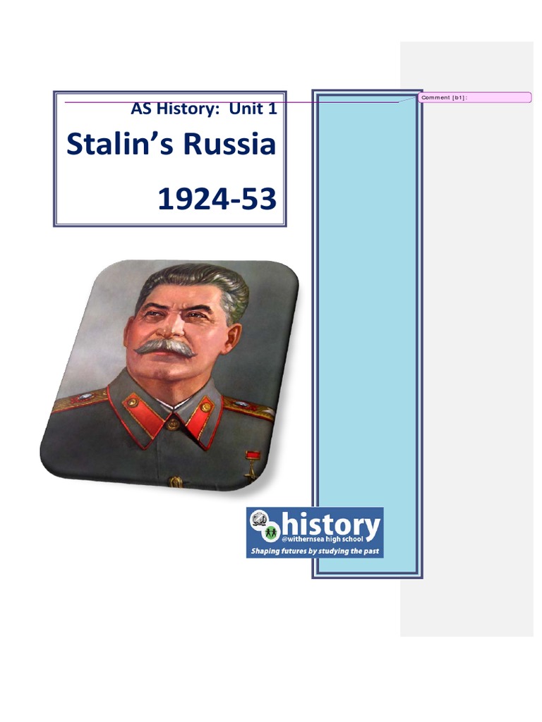 d4 Stalin Revision Notes | PDF | Leon Trotsky | Vladimir Lenin