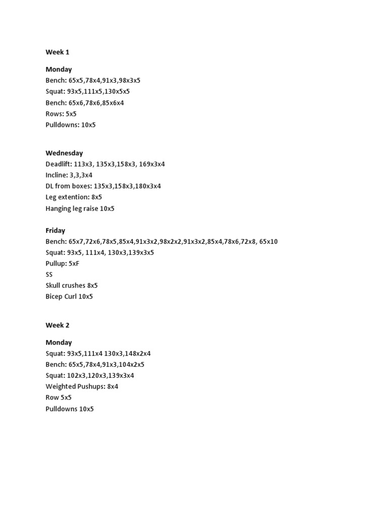 Strength Training Log | PDF | Teaching Methods & Materials | Home & Garden