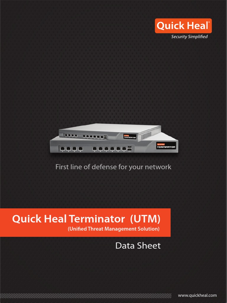 Quick Heal Terminator (UTM) : Data Sheet | PDF | Denial Of Service ...