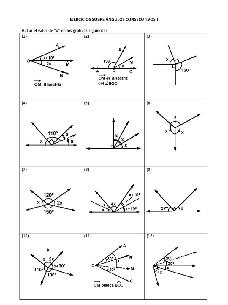 Angulos consecutivos I