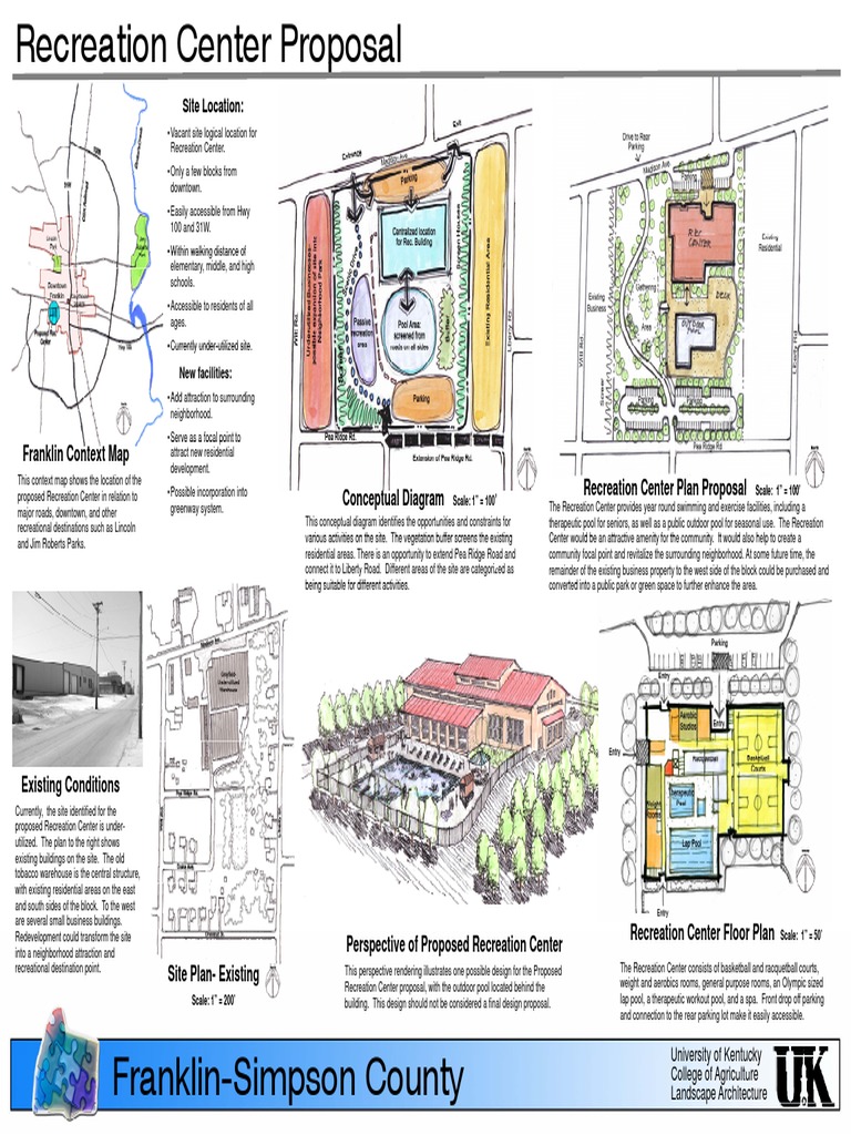 R Ti C T P L Recreation Center Proposal Recreation Center Proposal ...