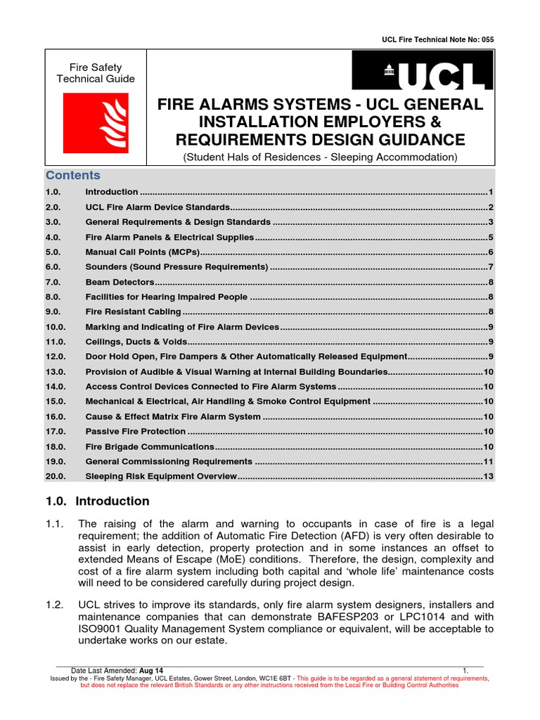 Fire Safety System - Requirements Design PDF | PDF | Switch | Fuse ...