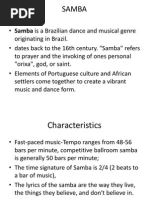 History and Evolution of Samba | PDF | Art | Classics