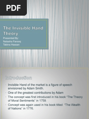 Adam Smith Invisible Hand Graph