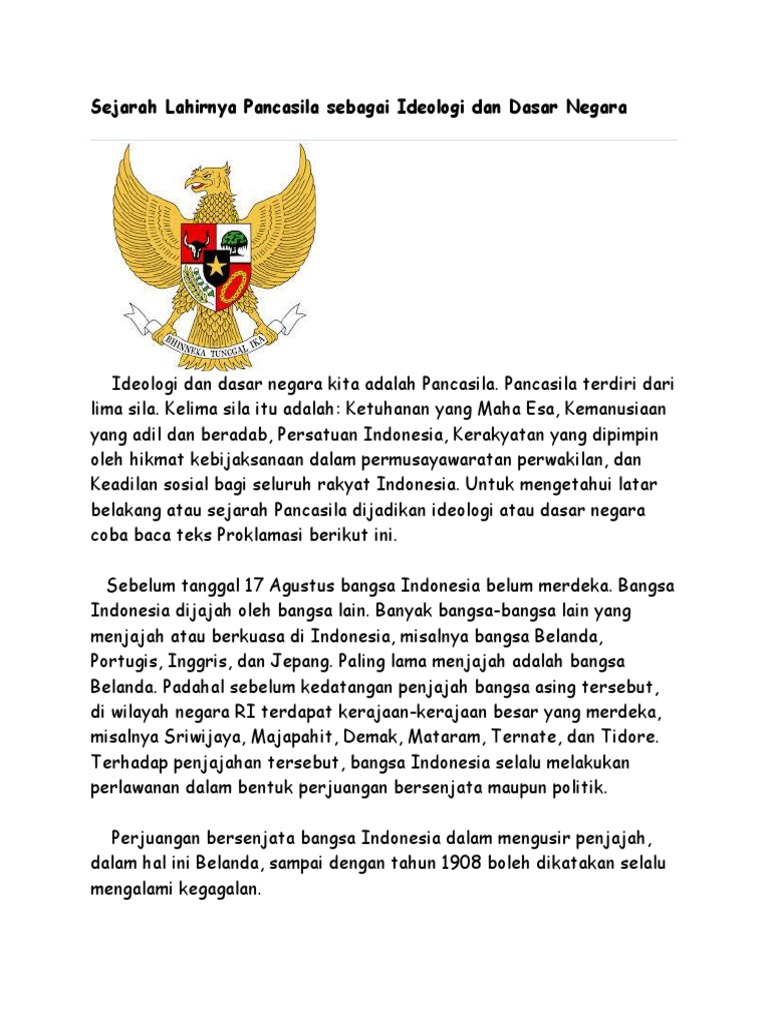 Sejarah Terbentuknya Pancasila Pdf - amberxsonar