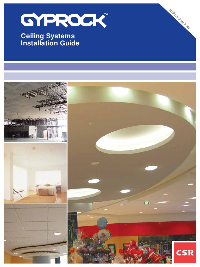 GYPROCK 570 Ceilings Systems 200806 | PDF | Drywall | Framing ...