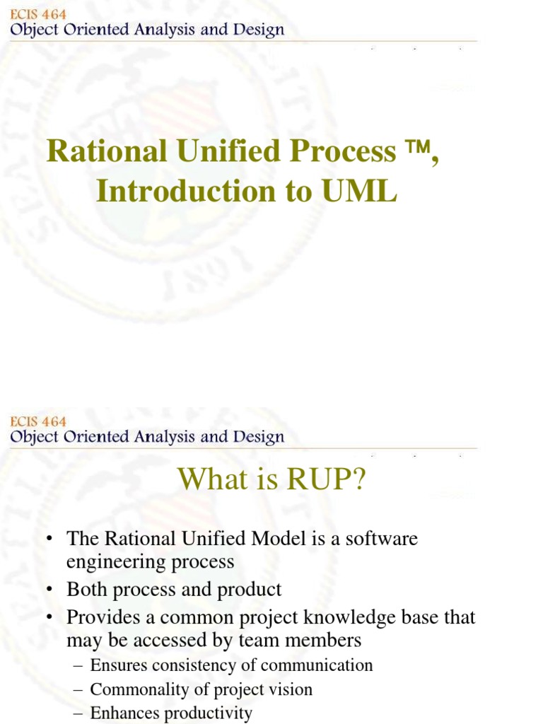 Lecture 4 - RUP | PDF | Software Development | Information Technology ...