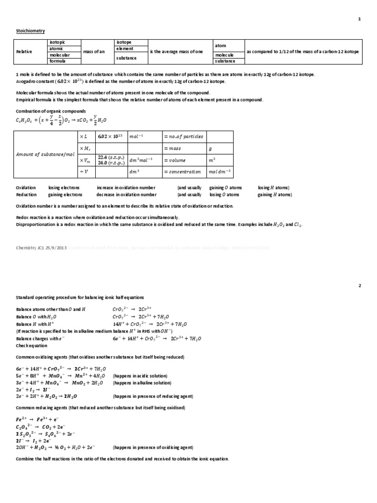 A Level Chemistry Guide | PDF | Chemical Bond | Catalysis