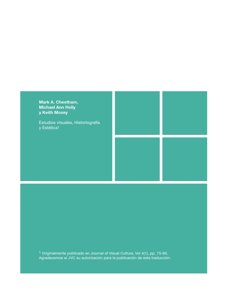 Moxey, Keith & Mark Cheetham & Michael Ann Holly - Estudios Visuales ...