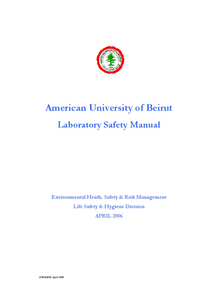 CHEMICAL Safety Manual | PDF | Laboratories | Personal Protective Equipment