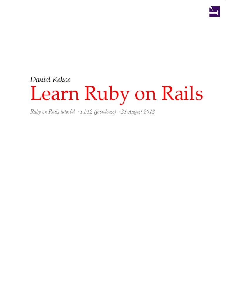 Learn Rails | PDF | Web Page | Web Browser