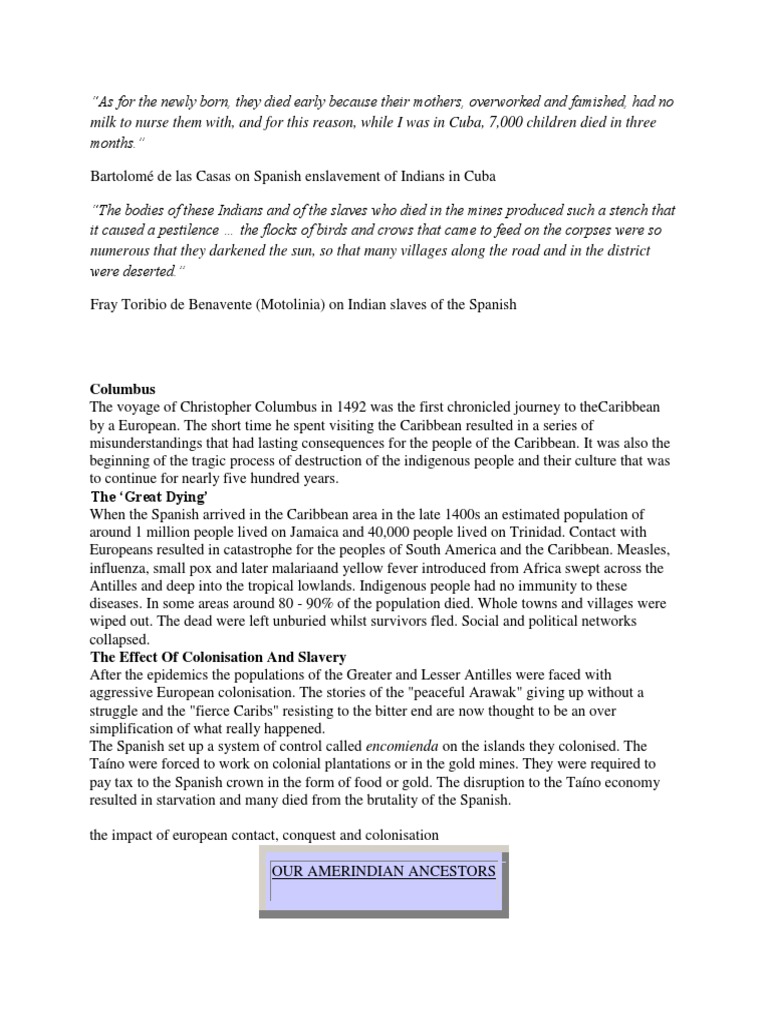 The Devastating Impact of European Colonization: Disease, Enslavement ...