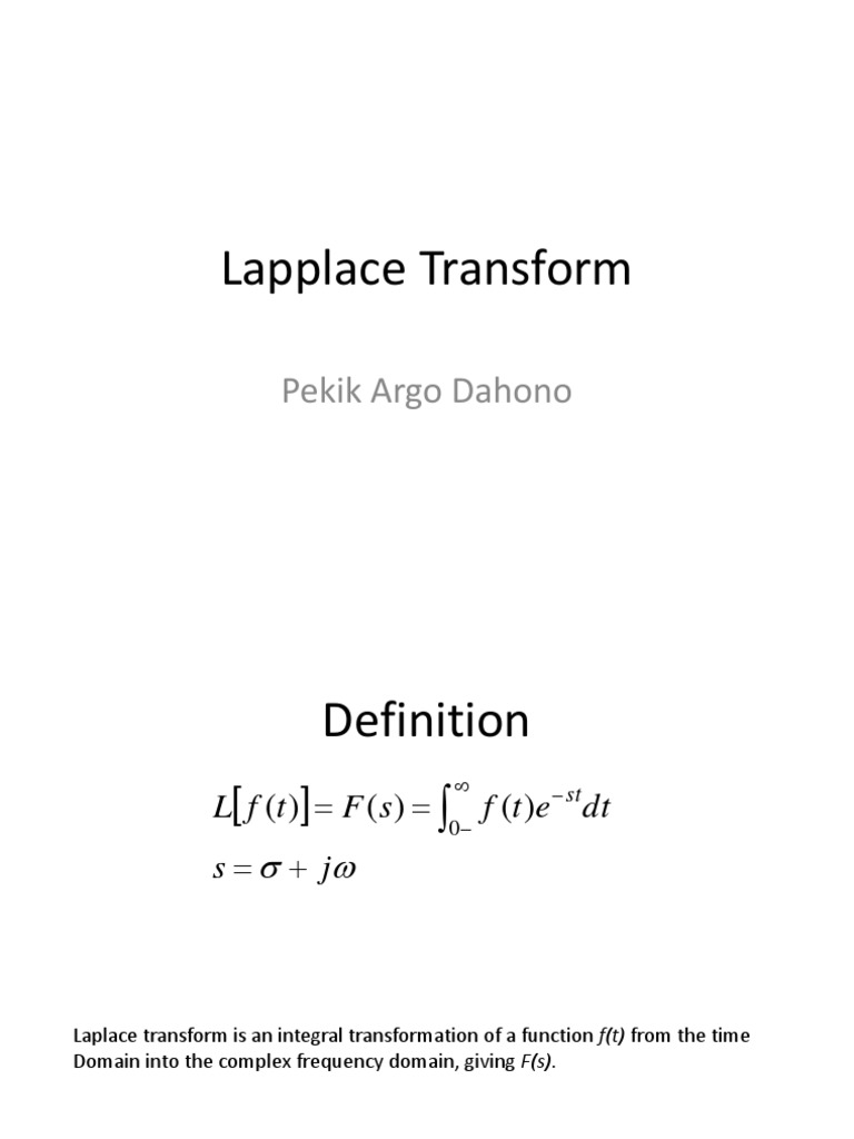 Lapplace Transform | PDF | Laplace Transform | Algebra