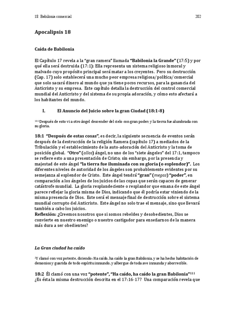 Caída de Babilonia en Apocalipsis 18 | PDF | Monedas de los Estados ...