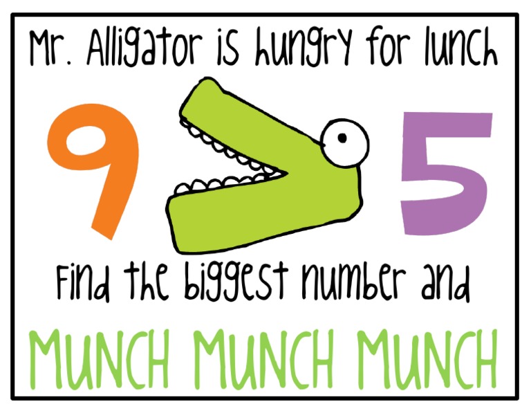 Alligator's Number Munch Game | PDF