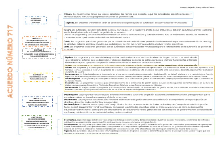 Acuerdo Número 717 | PDF | Evaluación | Planificación