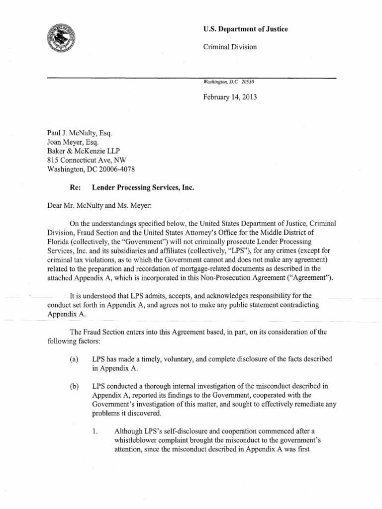 FBI Lender Processing Services, Inc | PDF | Statute Of Limitations ...
