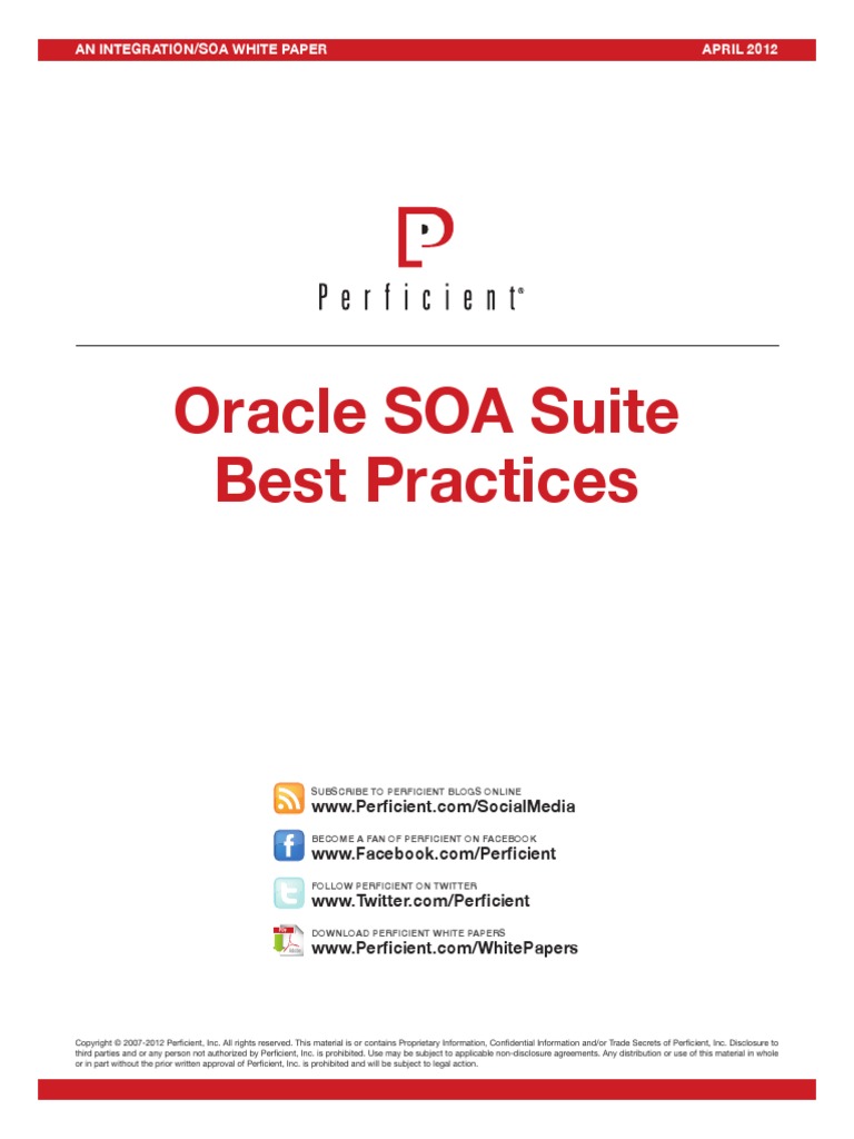 Oracle SOA Suite Best Practices | PDF | Service Oriented Architecture | Enterprise Architecture