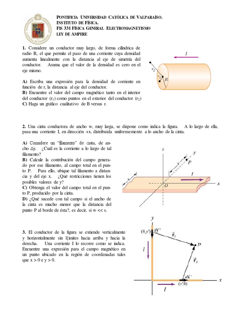 Guia Magnetostatica 2 | PDF | Campo magnético | Ciencias fisicas