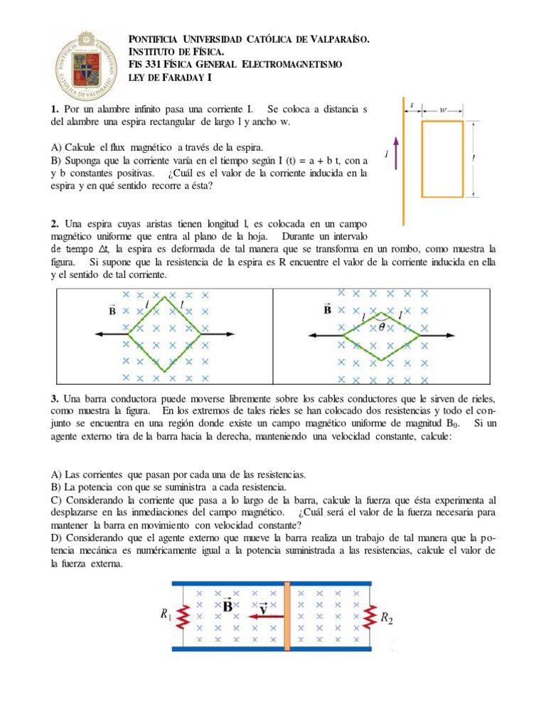 Guia Magnetostatica 3 | PDF | Campo magnético | Corriente eléctrica