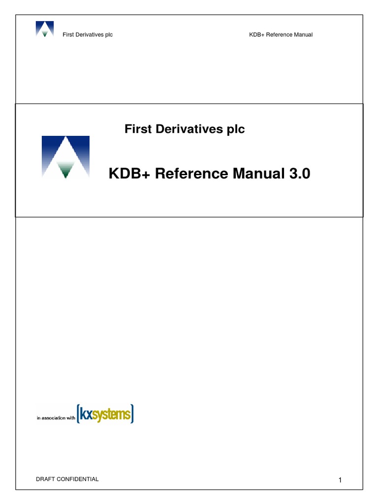 KDB Tutorial | PDF | Real Time Computing | Databases